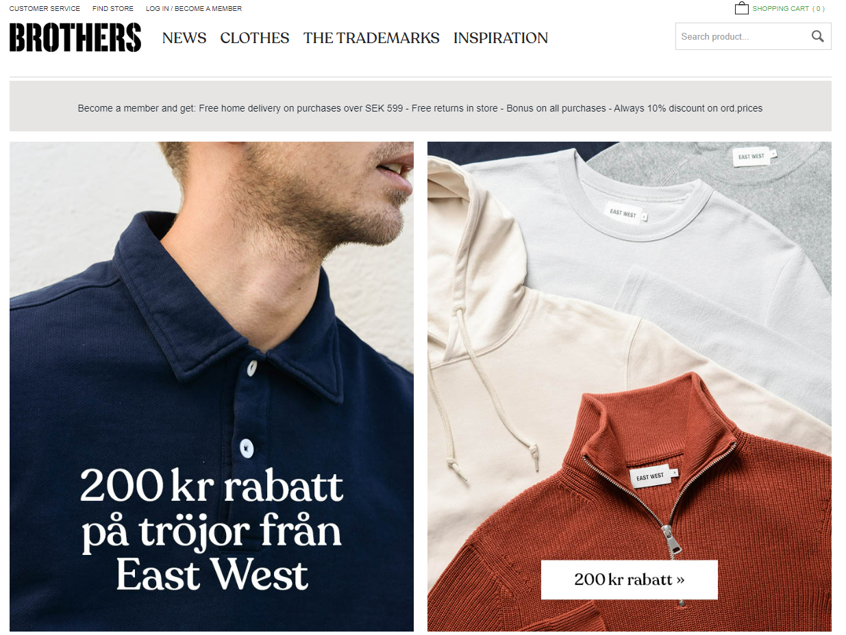 Brothers: Men’s Clothing, Suits & Casual Wear Online